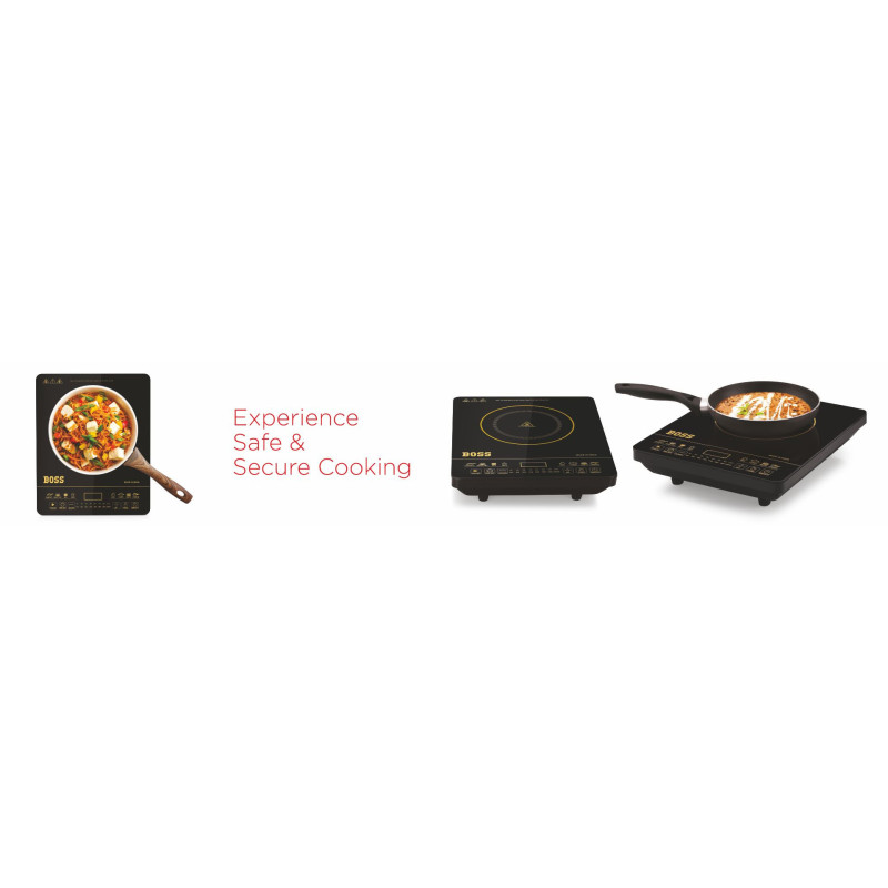 BOSS Chefmax 2000 Watts Induction Cooktop, Menu Option, Soft Touch ...